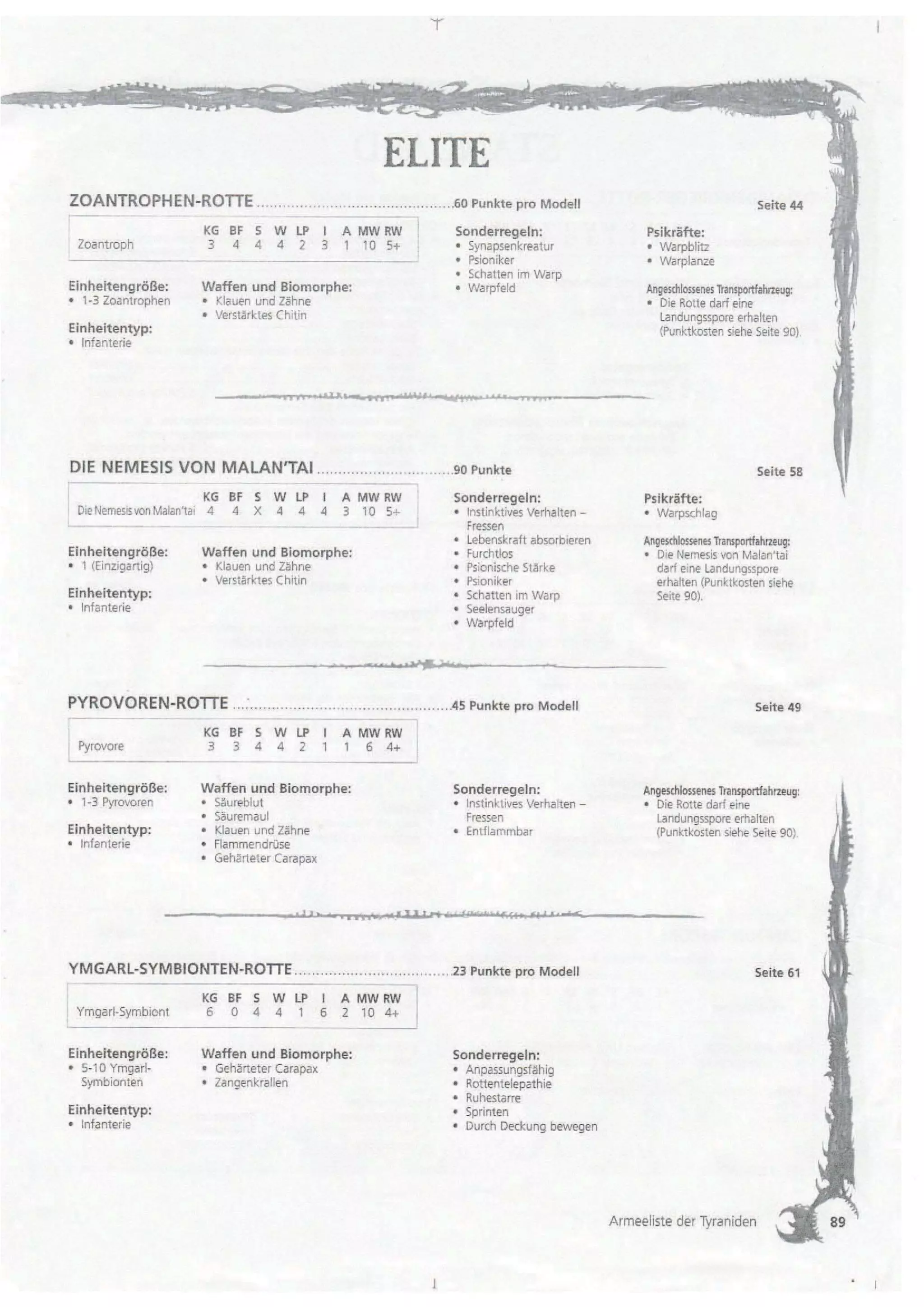 Codex Tyranid 5th Ed | PDF