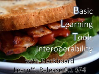 Code Your Own: Tool Integration using the Basic Learning Tools Interoperability (LTI) Standard | PPT