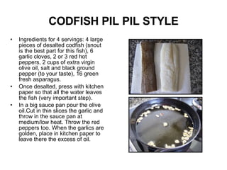 Codfish Pil Pil Style | PPT