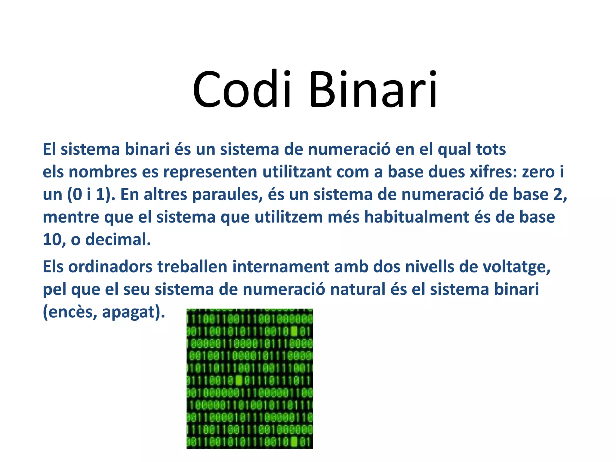 Codi binari | PPTX