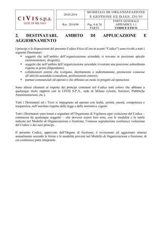 Codice etico CIVIS S.p.A. | PDF