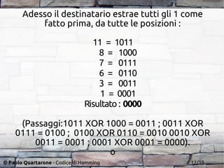 Codice di Hamming | PDF