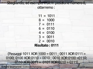 Codice di Hamming | PDF