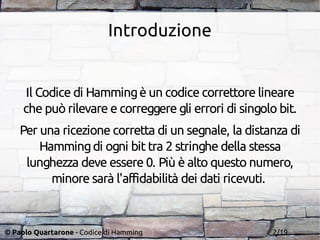 Codice di Hamming | PDF
