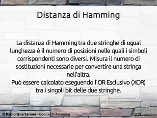 Codice di Hamming | PDF