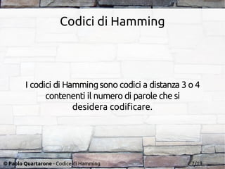 Codice di Hamming | PDF