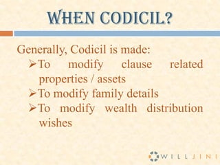 Codicil | PDF