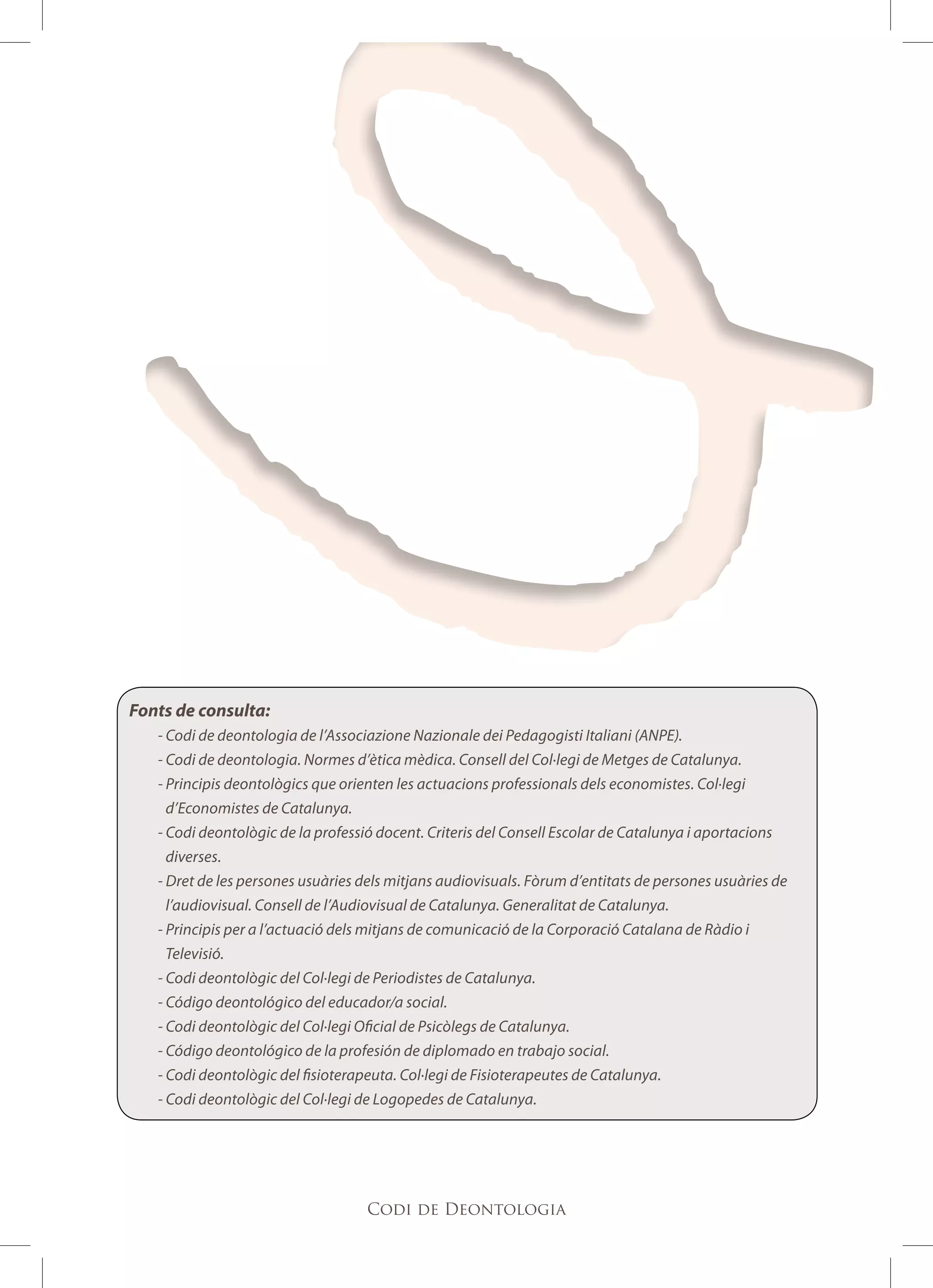 Codi deontològic del COPEC | PDF