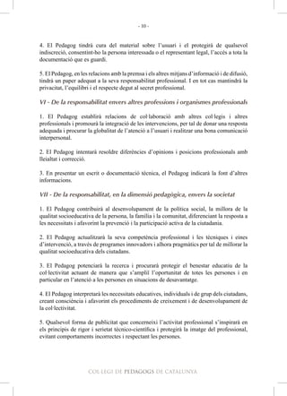 Codi deontològic del COPEC | PDF