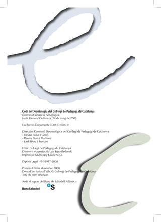 Codi deontològic del COPEC | PDF