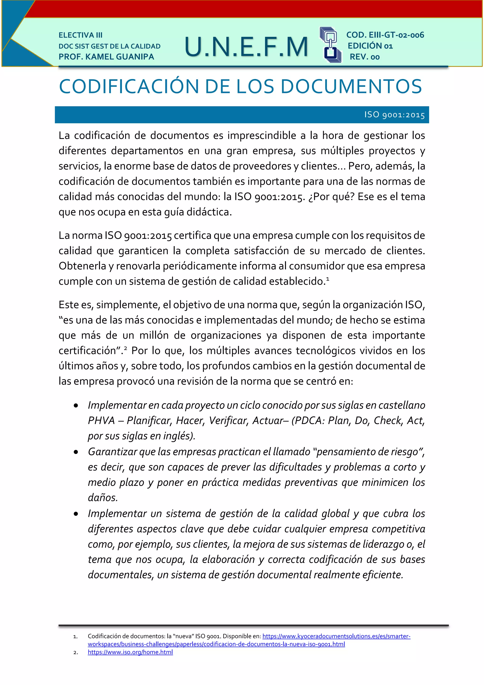 Codificación de los documentos | PDF