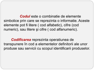 Codificarea marfurilor | PPT