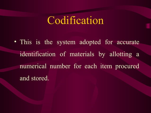 Codification | PPT