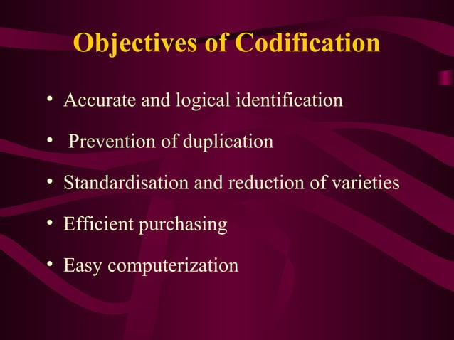 Codification | PPT