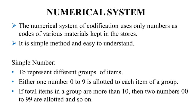 Codification in Materials Management | PPTX