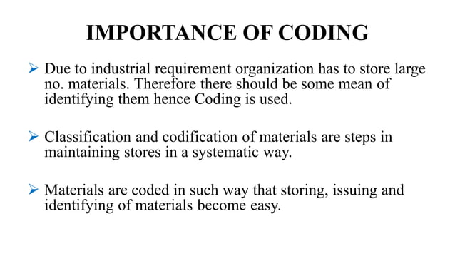 Codification in Materials Management | PPTX
