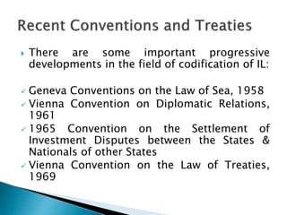 Codification of International Law | PPTX