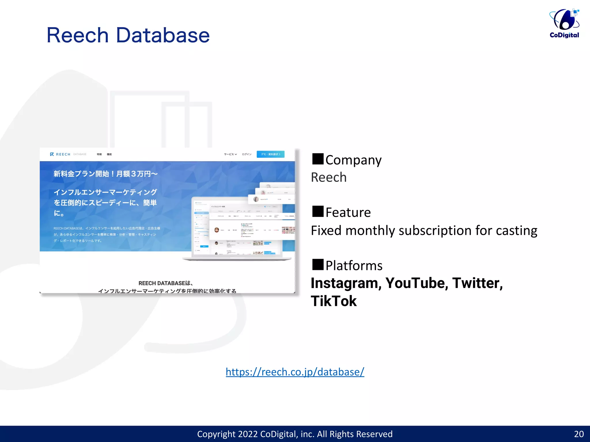 Influencer(KOL) Search Tool in Japan by CoDigital | PDF