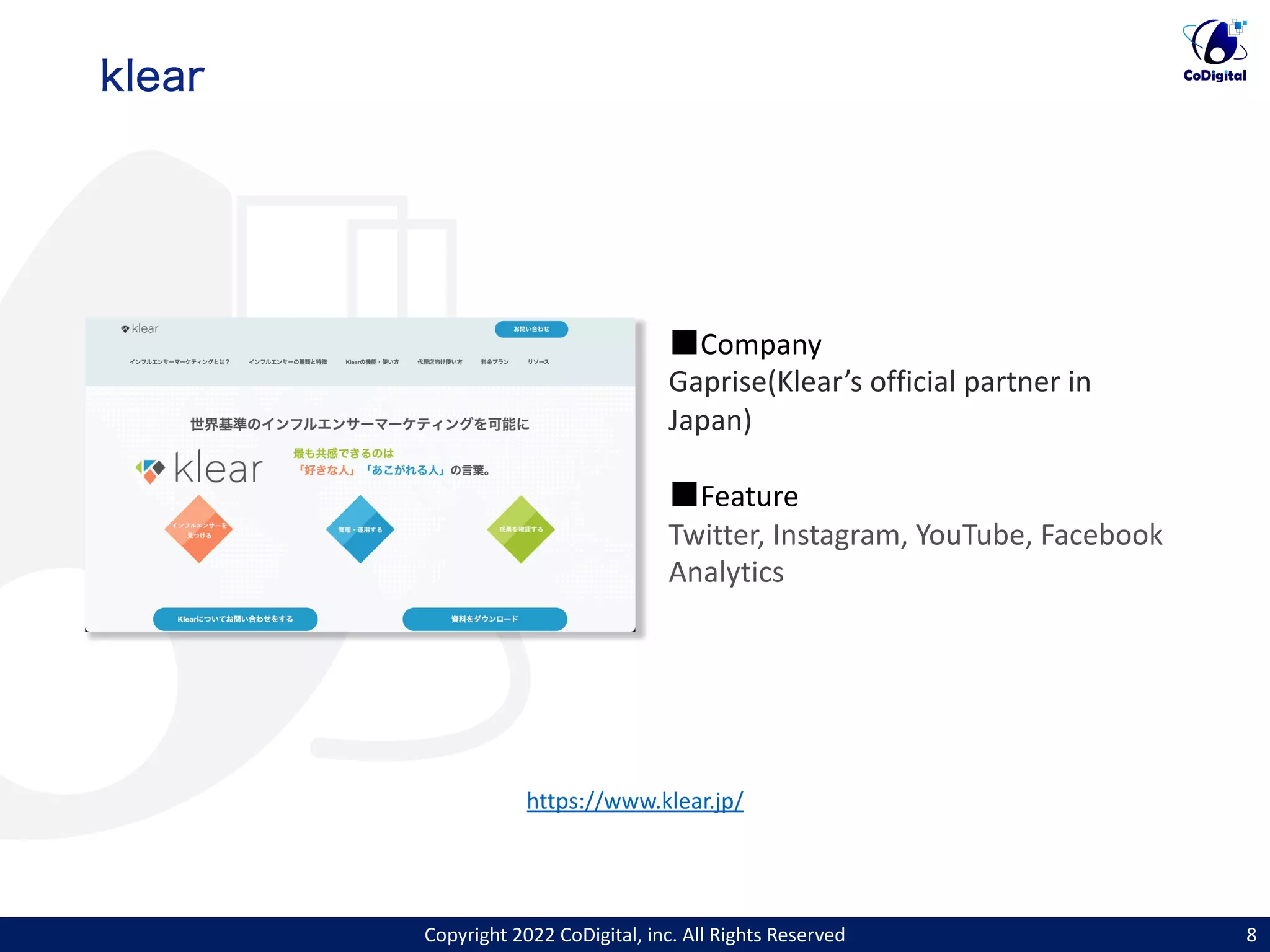 Influencer(KOL) Search Tool in Japan by CoDigital | PDF