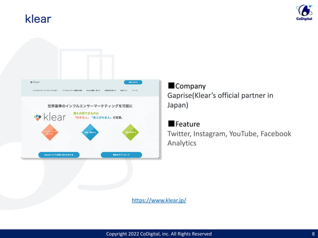Influencer(KOL) Search Tool in Japan by CoDigital | PDF
