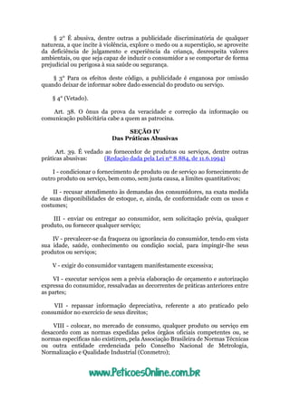 Codigo de-defesa-do-consumidor-atualizado-em-pdf-lei-8078-90 | PDF