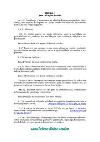 Codigo de-defesa-do-consumidor-atualizado-em-pdf-lei-8078-90 | PDF
