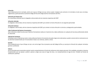 CODIGO-DE-ETICA - DEONTOLOGIA - DEL COLEGIO QUÍMICO | PDF