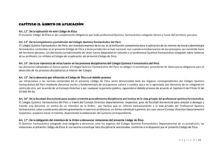 CODIGO-DE-ETICA - DEONTOLOGIA - DEL COLEGIO QUÍMICO | PDF