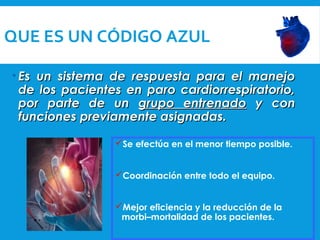 CÓDIGO AZUL | PPT