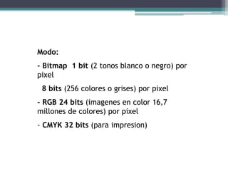 Bits, Bytes, Pixeles y Resolución | PPTX