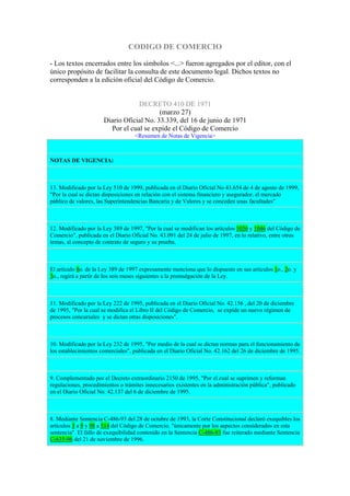 Codigode comercio | PDF