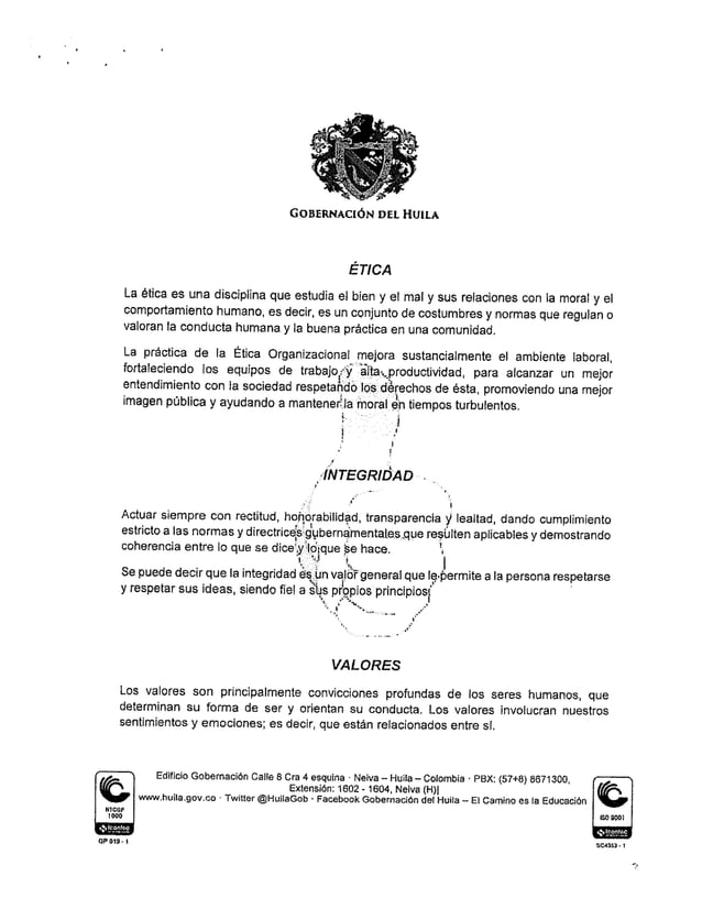 Codigo de etica e integridad | PDF