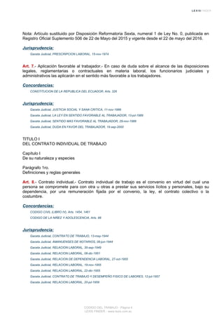 Codigo del trabajo | PDF