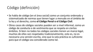 Codigo deontologico | PPTX