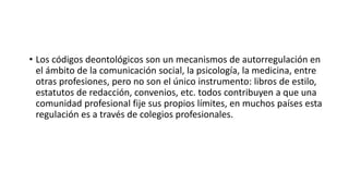 Codigo deontologico | PPTX