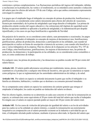 Codigo de trabajo panama | PDF