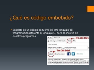 Codigo embebido | PPTX