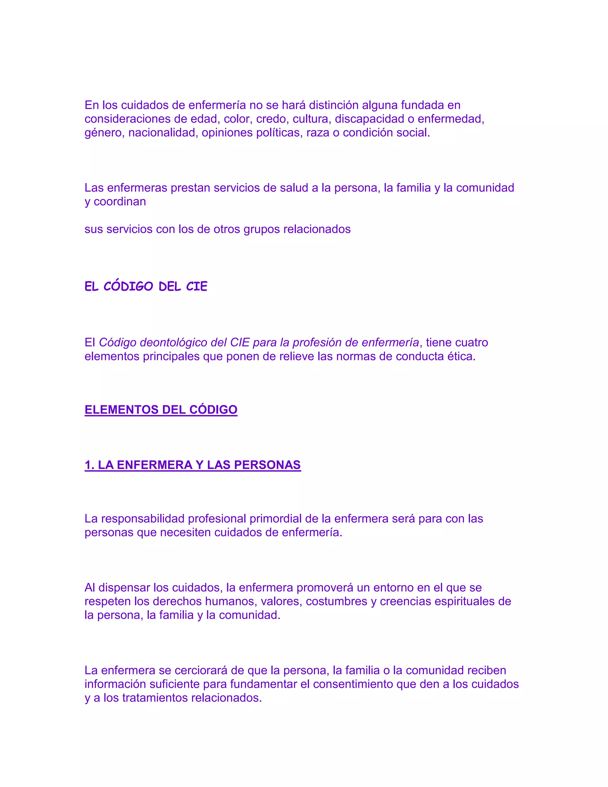 Codigo Etico De Enfermeria Docx