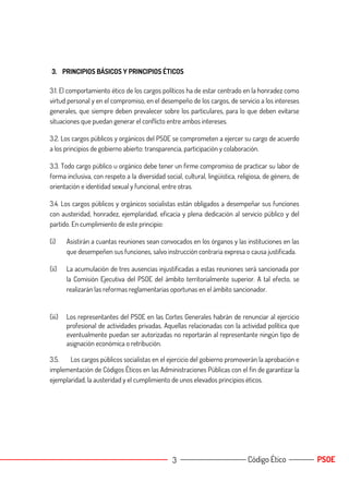 Código Ético del PSOE | PDF