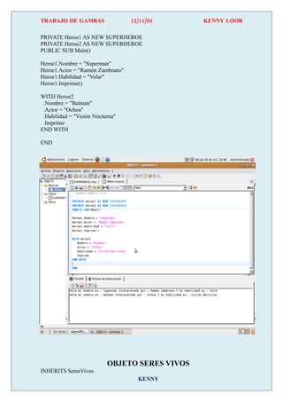 Codigo Fuente De Ejercicios De Gambas | DOC | Programming Languages | Computing