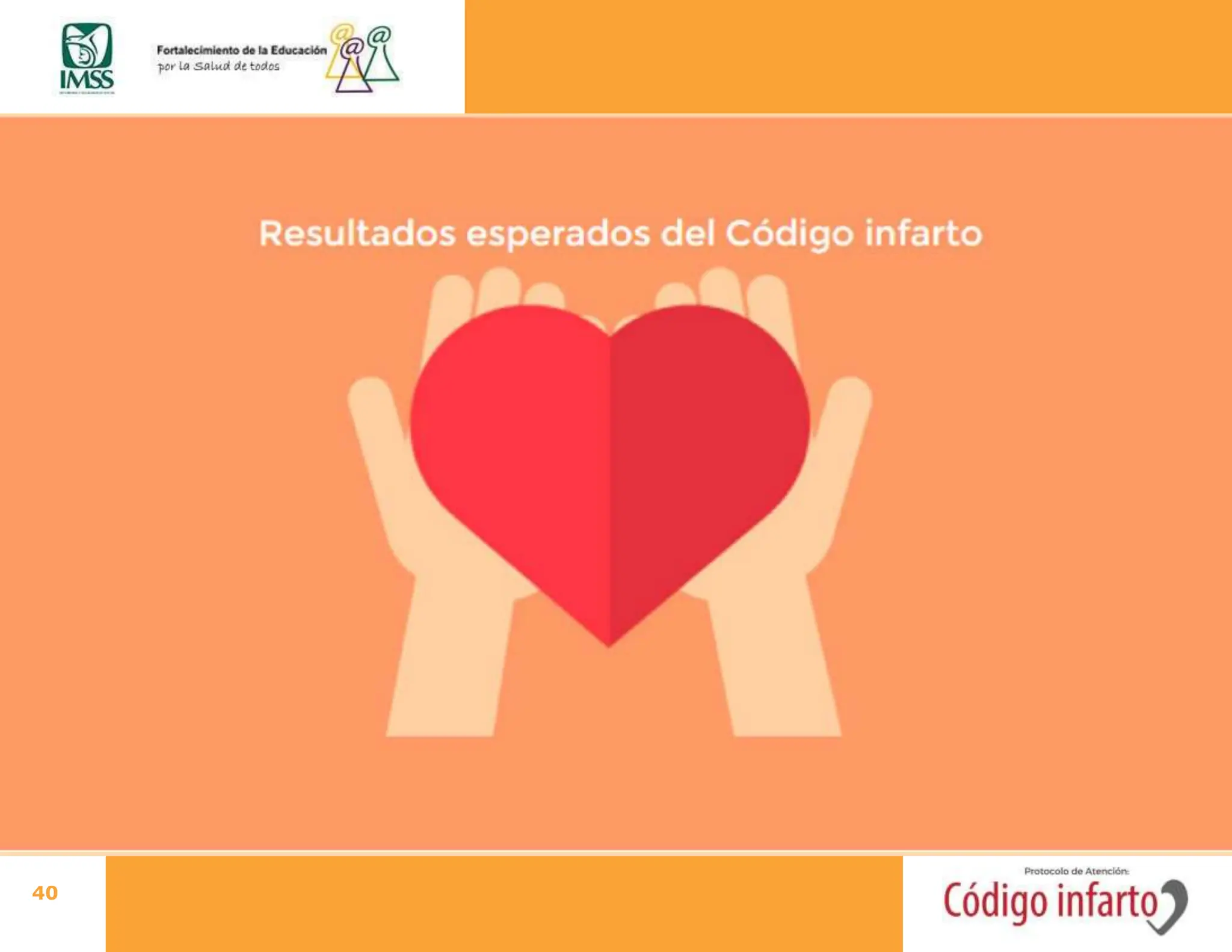 CODIGO INFARTO IMSS,MEDIDAS MULTIDICIPLINARIAS | PPTX