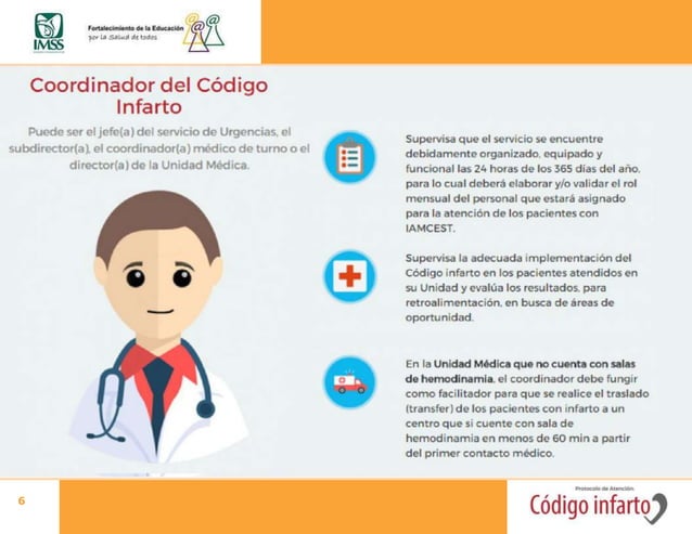 CODIGO INFARTO IMSS,MEDIDAS MULTIDICIPLINARIAS | PPTX