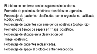 TRIAGE OBSTETRÍCO Y CODIGO MATER ENFERMERÍA | PDF