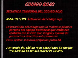 Codigo rojo | PPTX