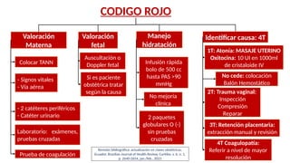 codigo rojo en ginecologia y obstetricia emergencias | PPTX