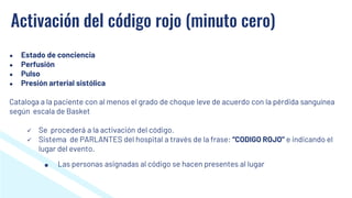 Código Rojo MINSAL El salvador- ginecología | PPTX