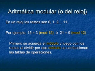 Codigos- Aritmetica Modular | PPT