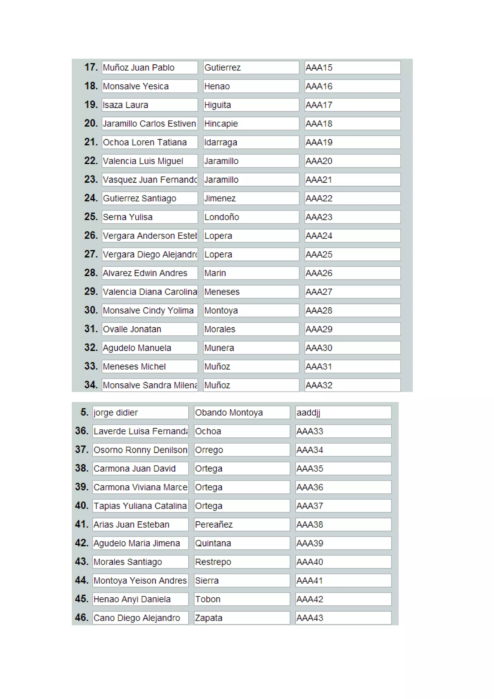 Codigos 10ºa | DOCX