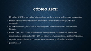 Codigos binarios-BCD, ASCII, GRAY.pptx.. | PPTX