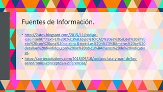 Codigos de aerolineas | PPT